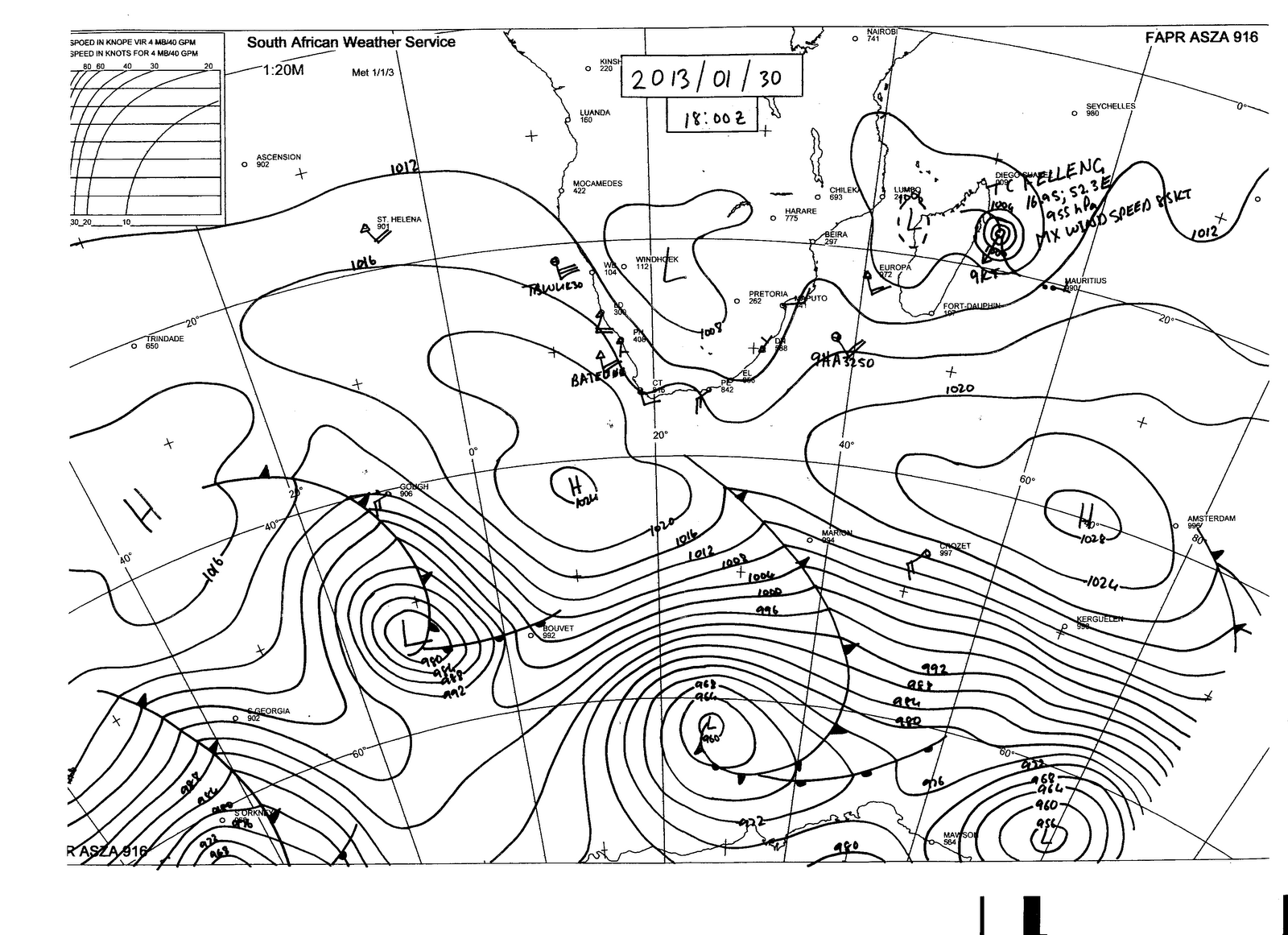 SA Weather and Disaster Observation Service: SA Sea Level Synoptic ...