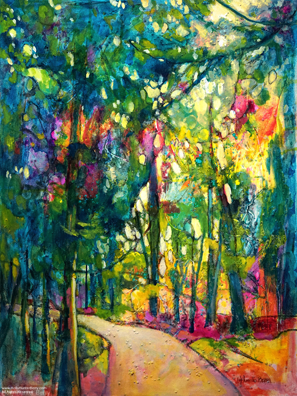 Daily Painters Abstract Gallery: Colorful Contemporary Landscape ...