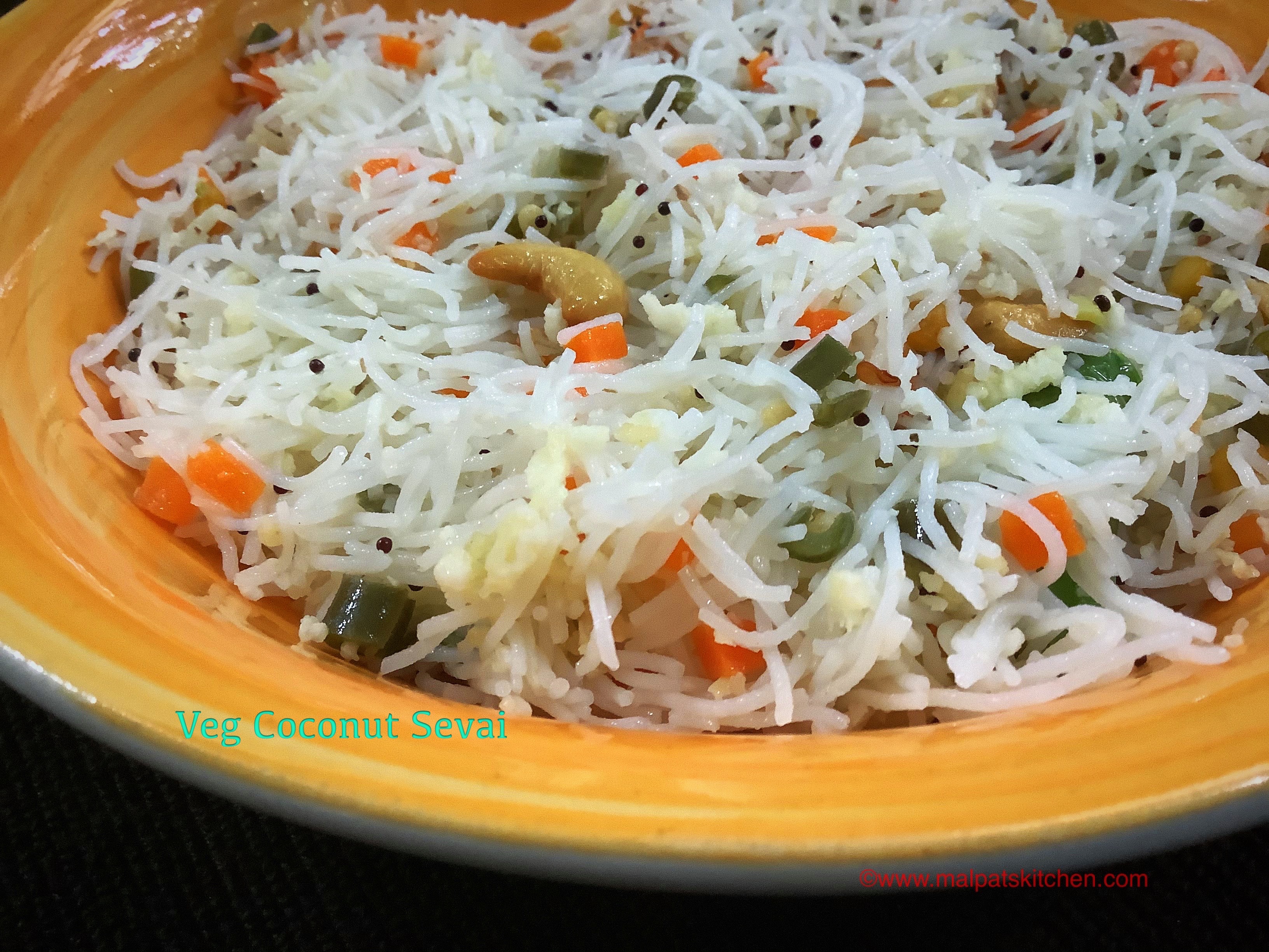 QUICK & EASY VEGETABLE COCONUT SEVAI, how to make a quick Coconut Veg ...
