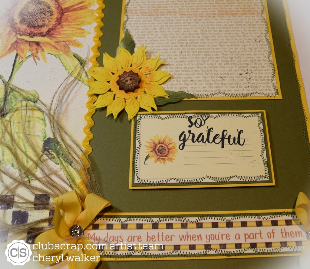 Sweeet Designs By Cheryl: Sunflower Layout