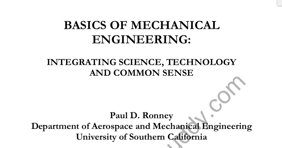 Basic Mechanical Engineering Notes PDf Download Free ~ The Engineer Buddy