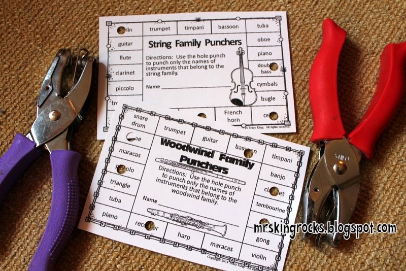 Mrs. King's Music Class: Punch Cards in Music Class