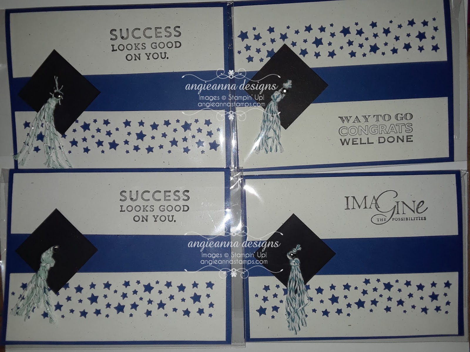 Angie Anna Stamps: Stampin up Graduation 2020 cards