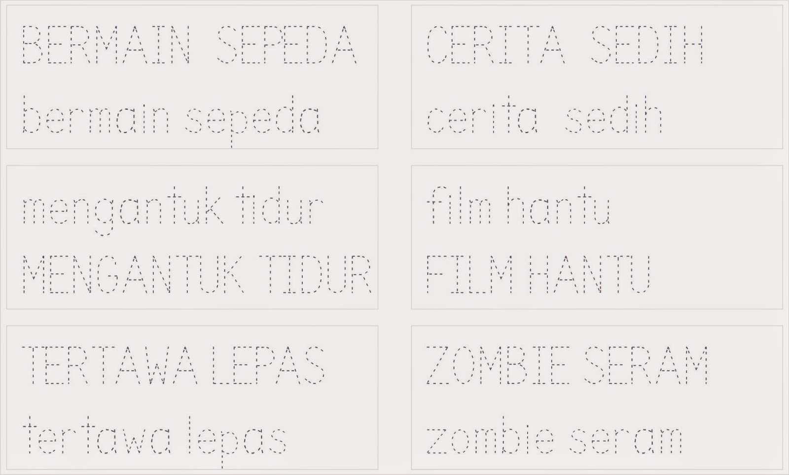 oritaspro: DOTTED LETTER, HURUF ATAU ANGKA BERBENTUK TITIK - TITIK