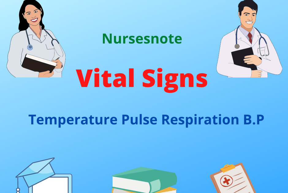 Vital signs: temperature, pulse, respirations, blood pressure (BP ...