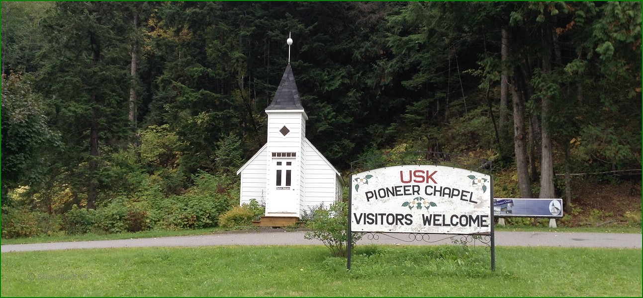 Northern Interior British Columbia: Usk Pioneer Chapel And Memorial To ...