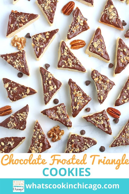 Chocolate Frosted Cookie Triangles - What's Cookin, Chicago