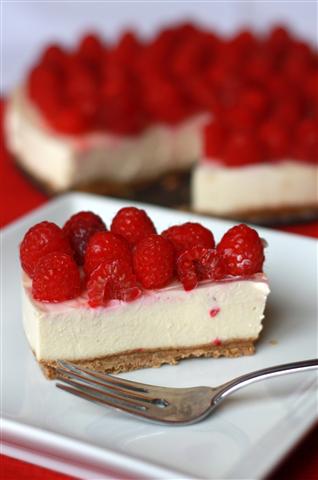 Just Another Crafternoon: Lemon Raspberry Tofu Cheesecake