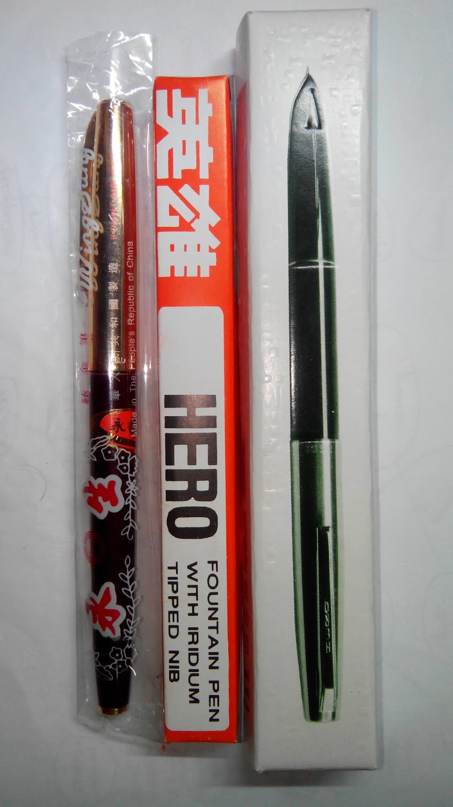 Pen Vault and Ink Cellar.: comparison : wing sung 612, hero 336, hero 331