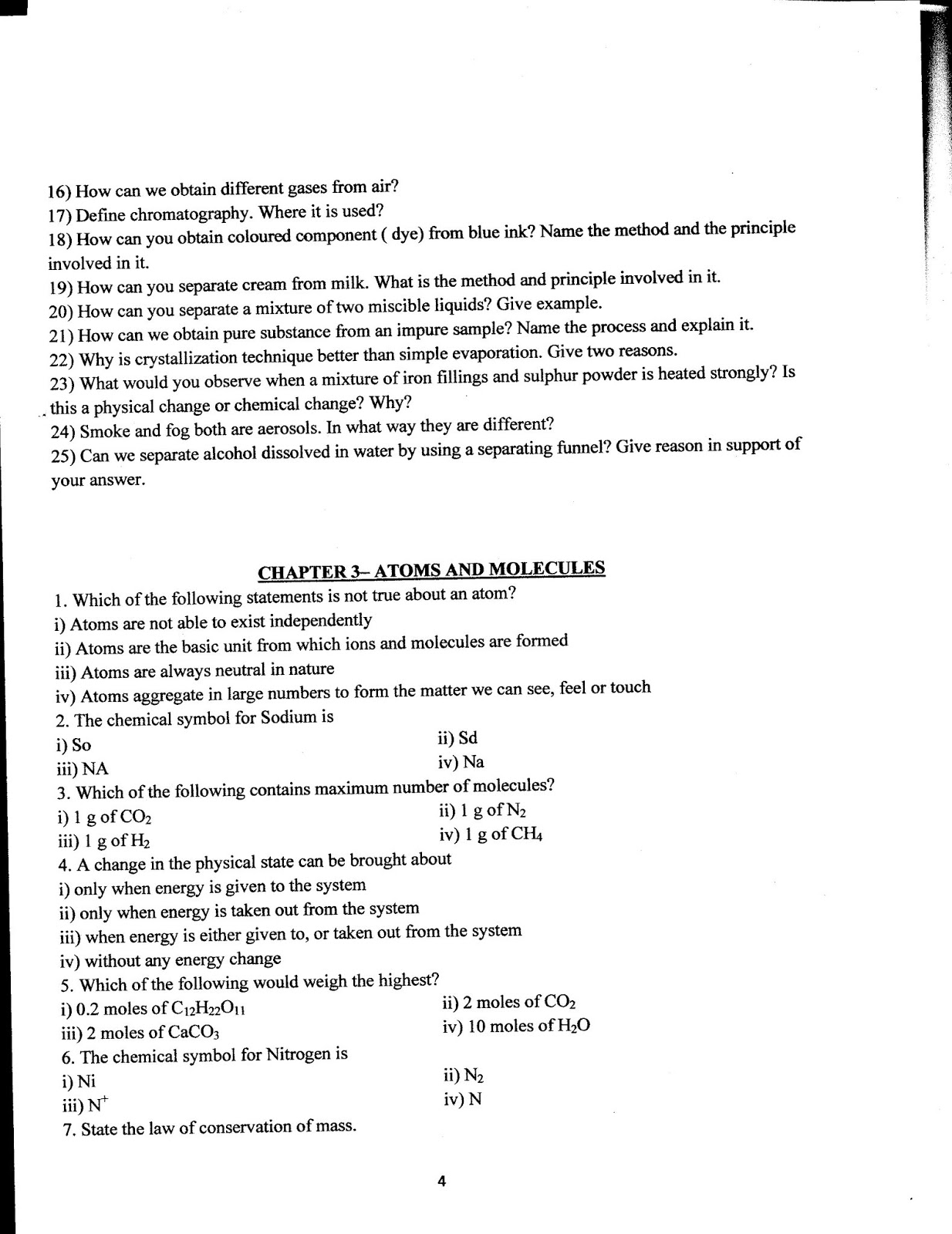 apsg: question bank class 9 lesson 3 and 4