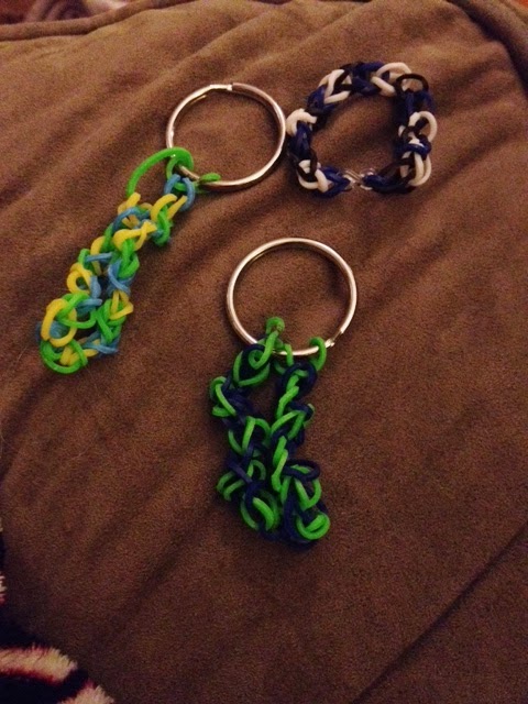 Rainbow Loom Key Chains