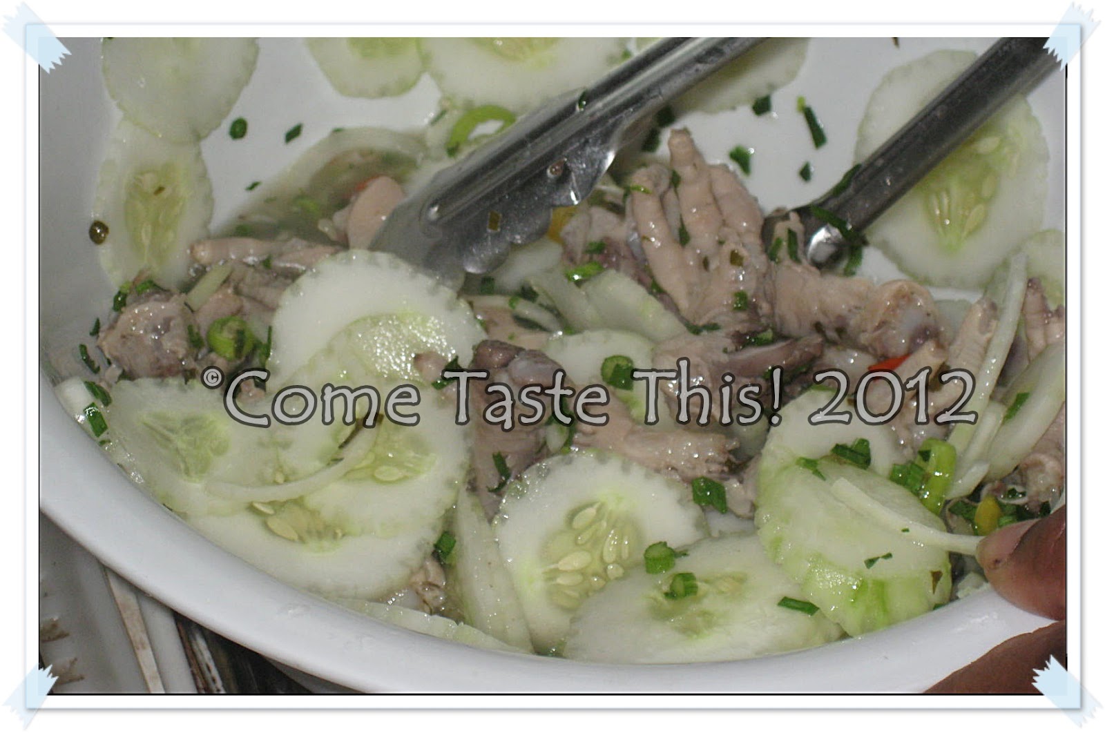 Come Taste This!: Strutters! (A Chicken Foot Souse)
