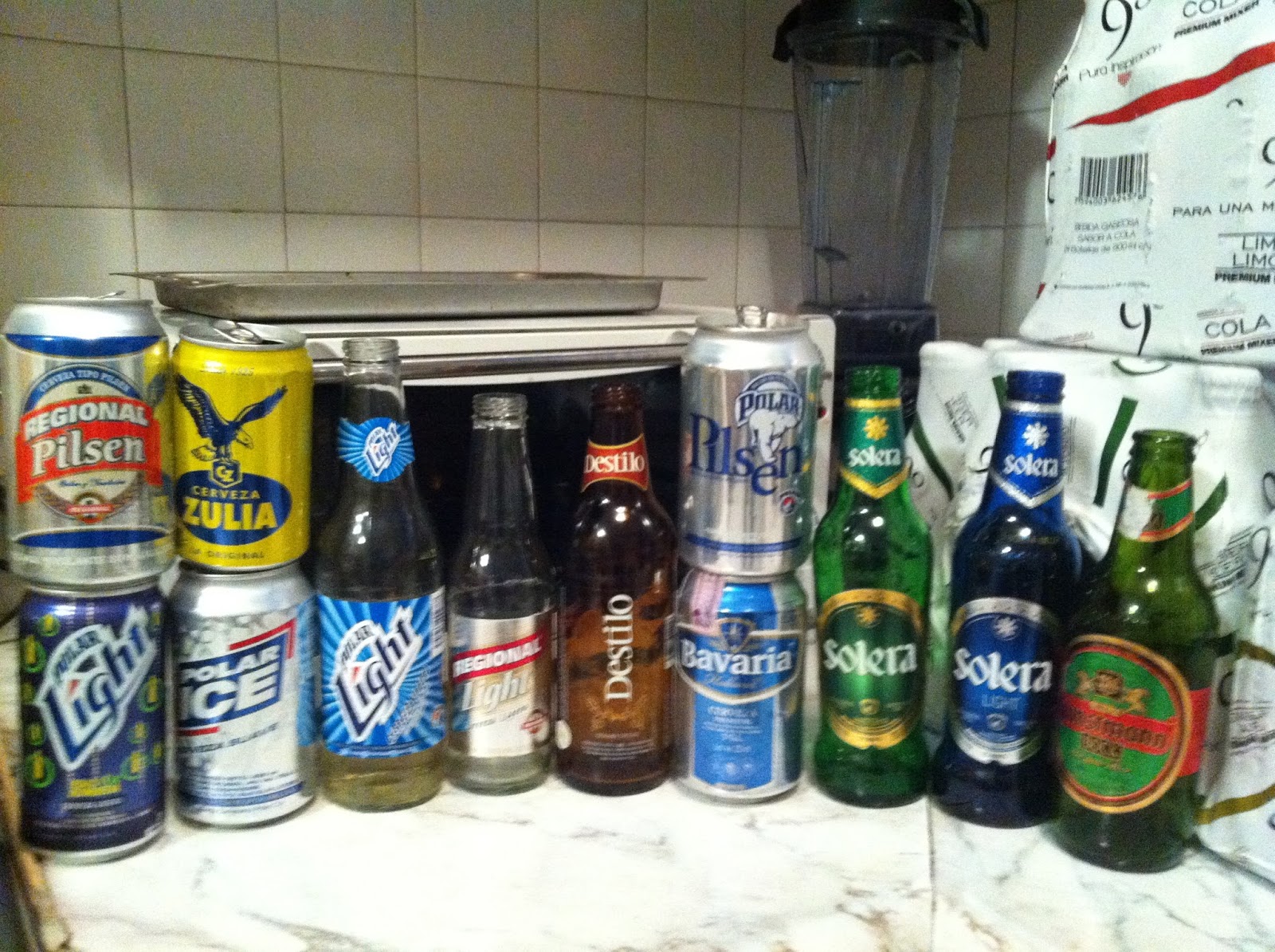 Adventures with Isoms: Venezuelan beer.
