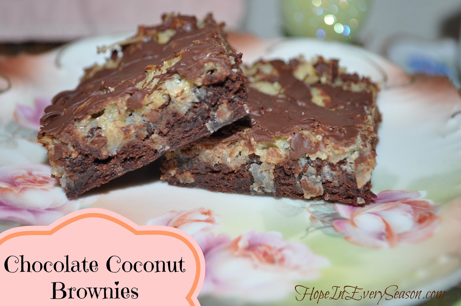 Hope In Every Season Chocolate Coconut Brownies For The Homemaking Party