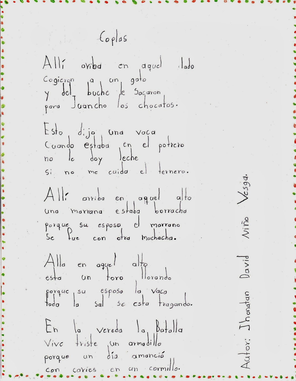 LETRAS RURALES: COPLAS