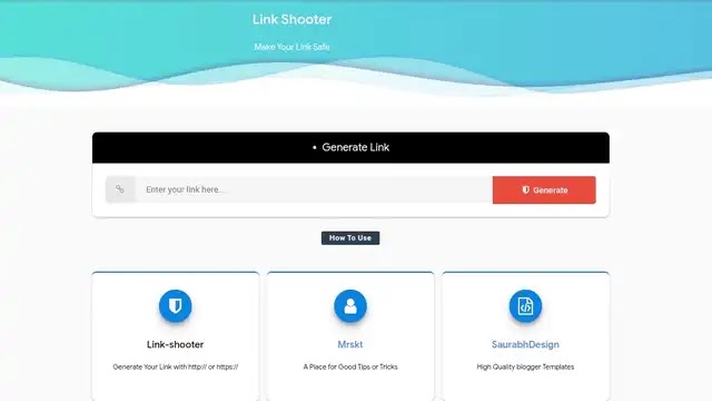 Wave Safelink Premium Version - Url Shortener Blogger Template