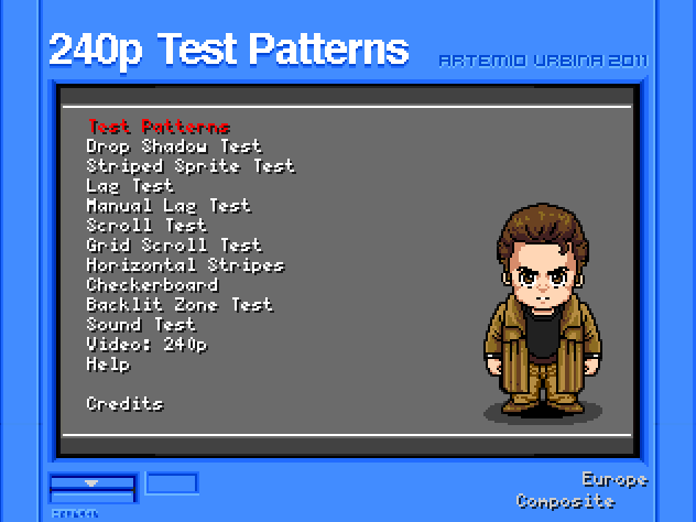 240p Test Suite, les différentes news