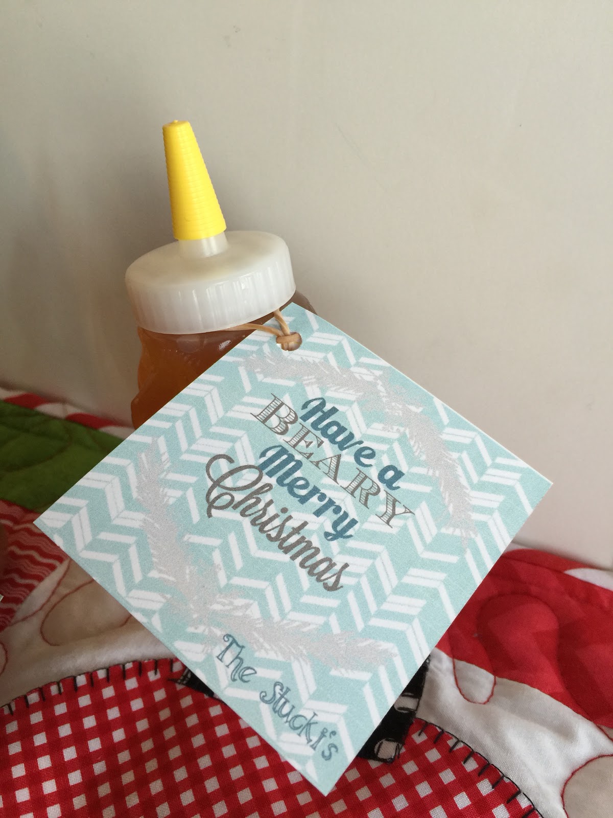 Have a Beary Merry Christmas Gift Idea with Honey Bear for Neighbor ...