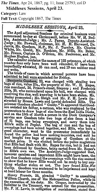 Henry Sugar Goodson: BENJAMIN GOODSON 1846-1915