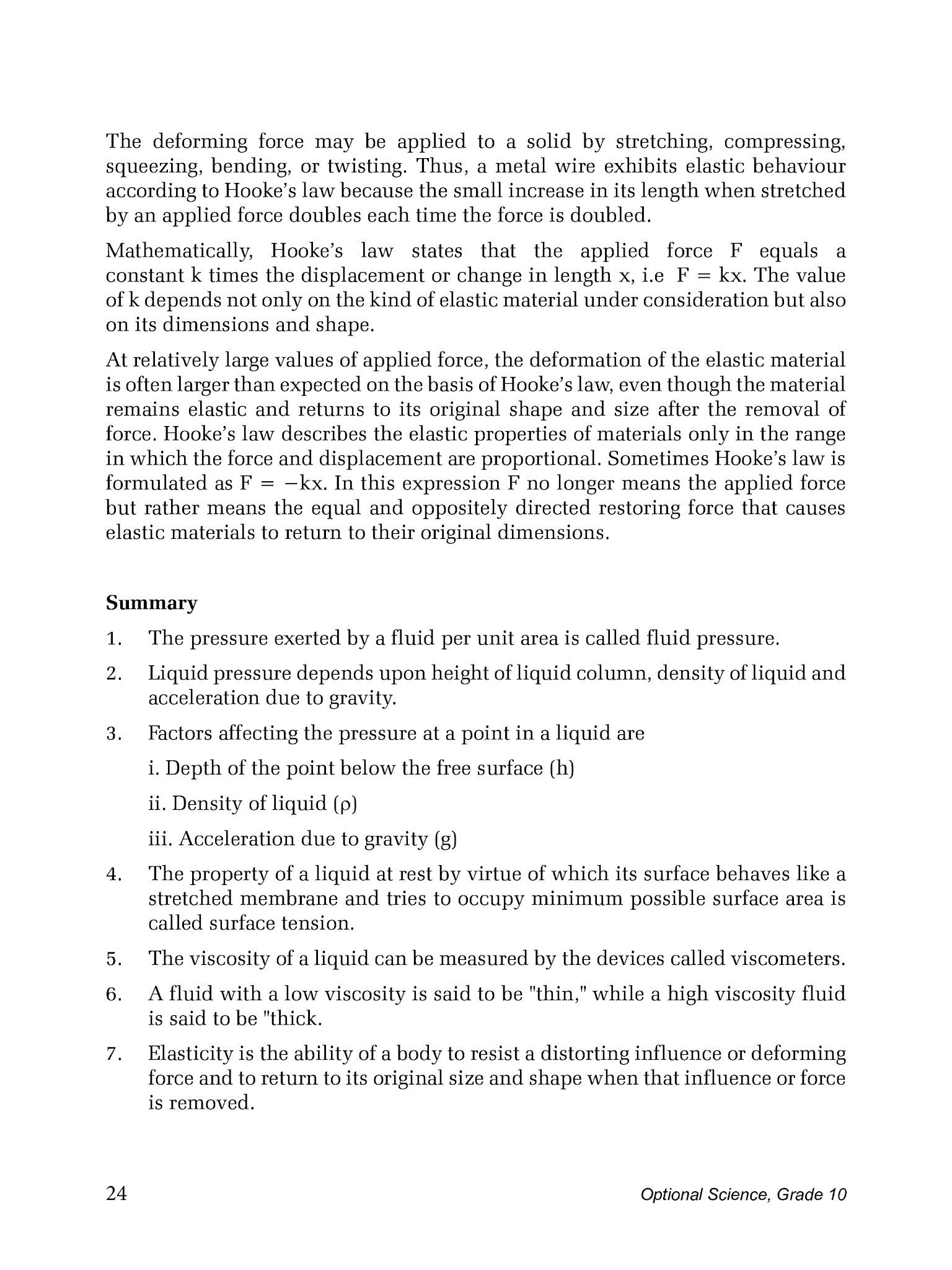 Optional-Science-Grade-10