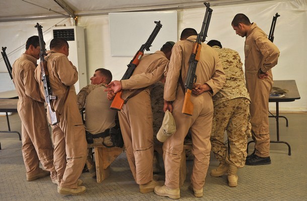 Afghanistan National Army (ANA) Soldiers Undergo Training at Camp ...