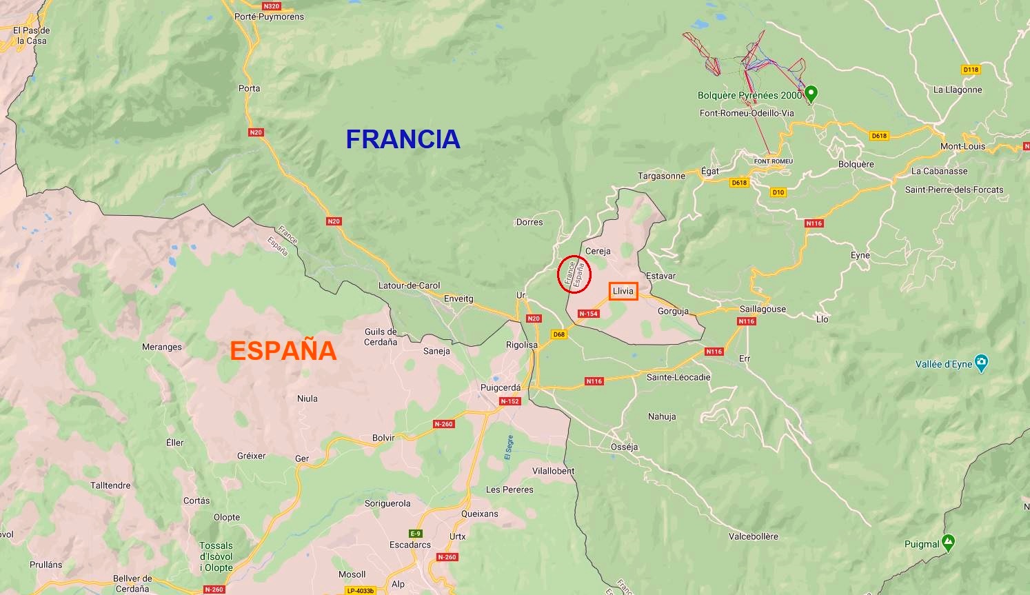 Llivia, territorio español en Francia