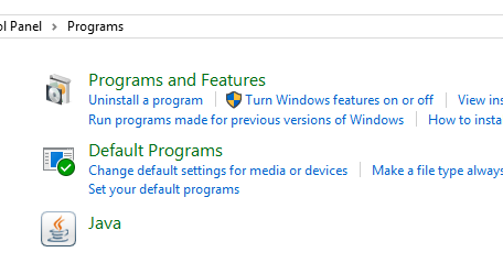 HodentekHelp: How do I find the Java Control Panel in Windows 10?