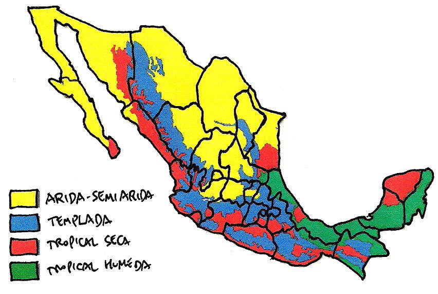 Tipos De Clima De Mexico