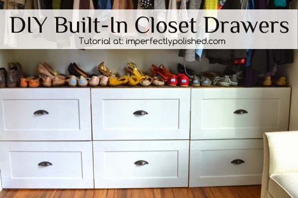 By Your Hands: DIY Built-In Closet Drawers