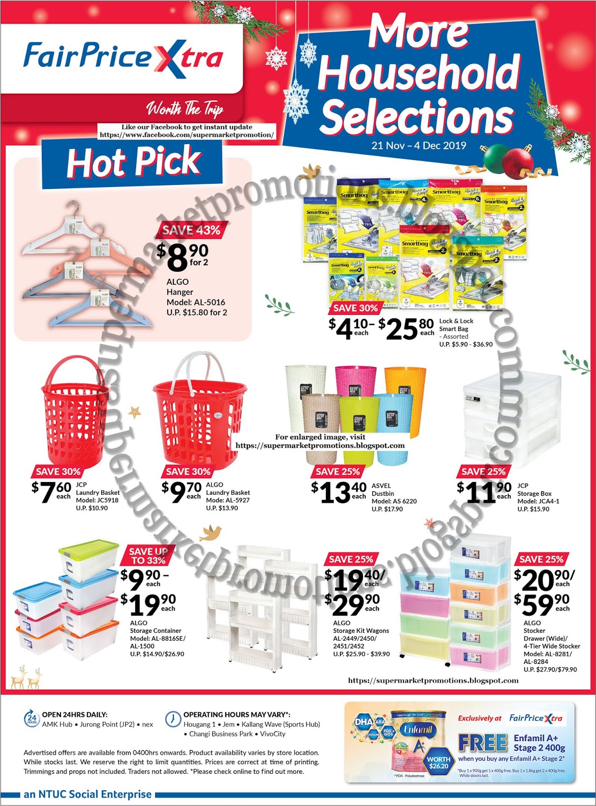 NTUC FairPrice Xtra Household Promotion 21 November - 04 December 2019 ...