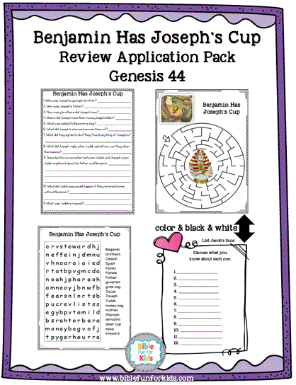 Life of Joseph Series: 9. Benjamin Has Joseph's Cup | Bible Fun For Kids