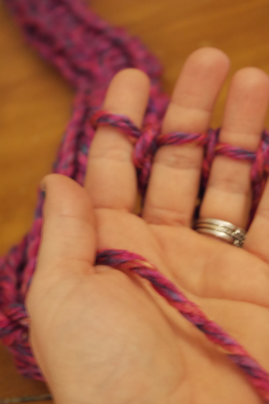 Finger Knitting-- The Bees Knees This Winter Break! | Macaroni KID ...