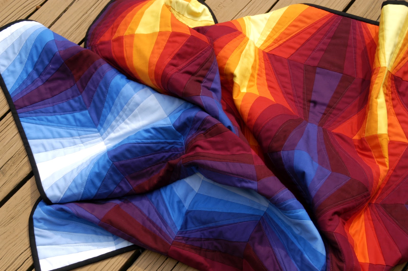 Quilt Story: Awesome Fire & Ice Quilt from the cute life