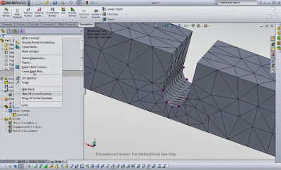 Solidworks simulation: Mesh control, adaptive meshing. - SolidWorks Share