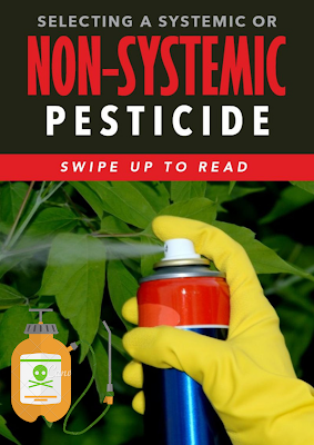 What is the difference between systemic and non-systemic pesticides?