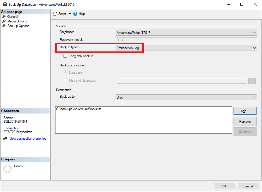 Database might contain bulk logged changes that have not been backed up (Microsoft SQL Server ...