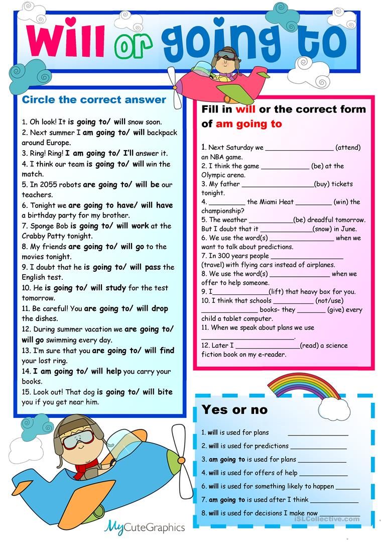 FUTURO: will vrs. going to