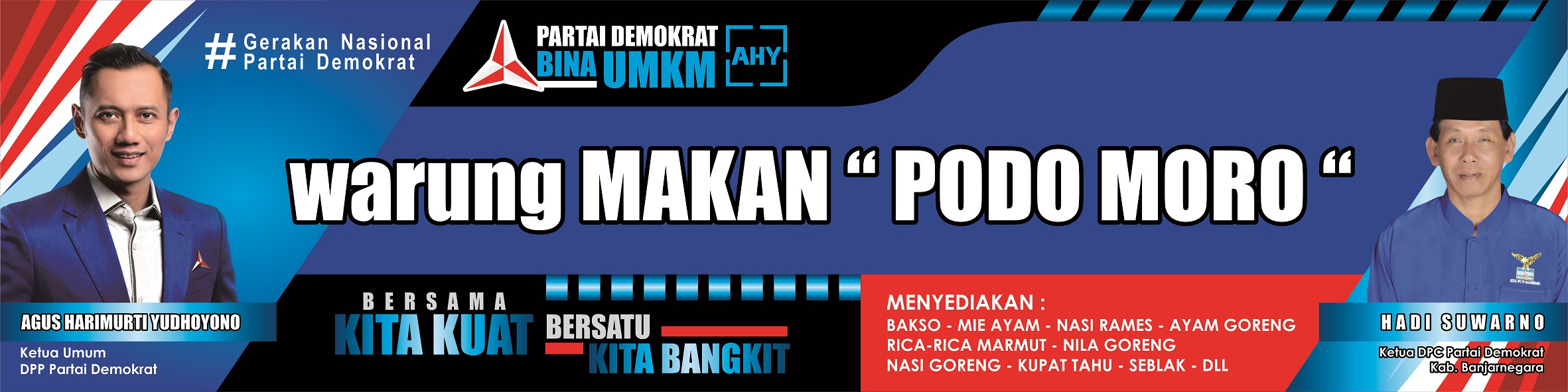 Whonesia Graphic Design : Spanduk dan Backdrop Event Partai Demokrat