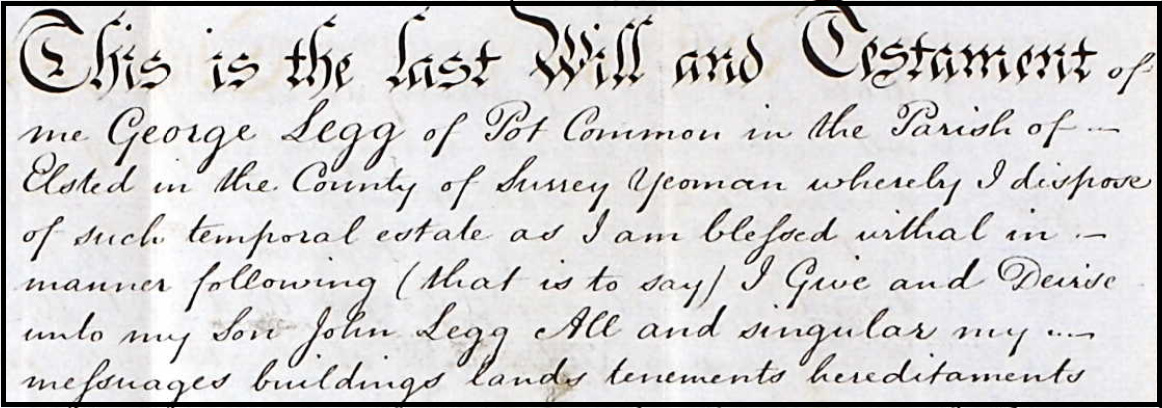 Boardman Moss Family Tree: PART THREE: LEGG, TURNER & ROSSEL FAMILIES