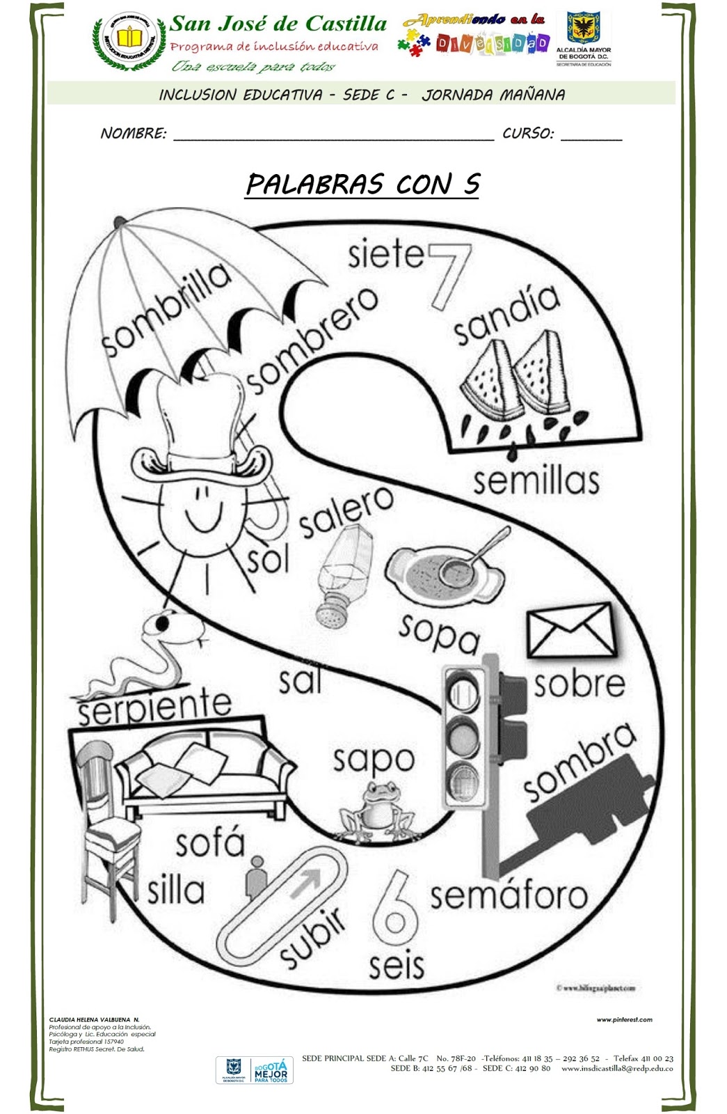 GUIAS - PALABRAS M,P,S