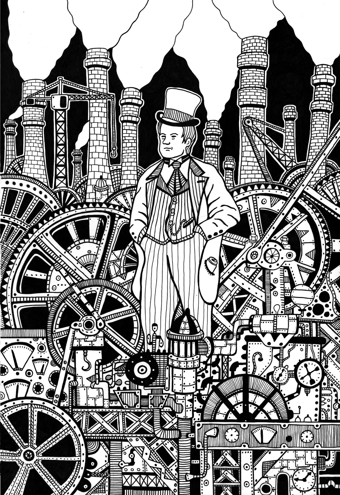 James Nicholls - Illustration: The Industrialist - part of 'The Chronicles'