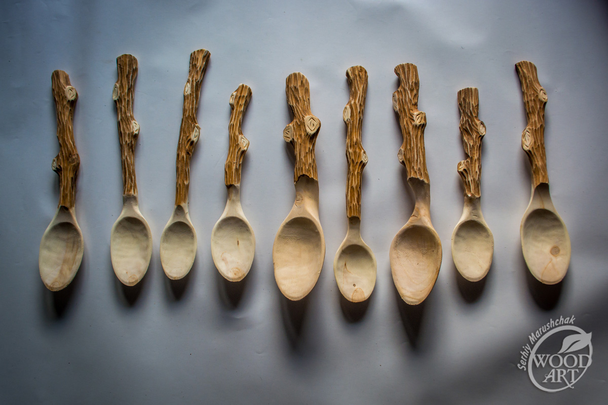 WOODCARVING / Різьблення по дереву: Ложки "Дерево" / Tree Spoons