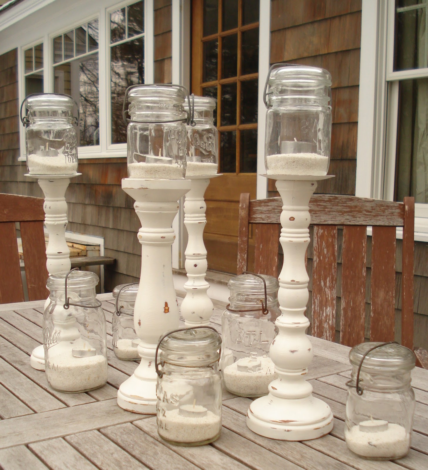 Cricket Acres Studio: Repurposed Candlesticks & Stepstool