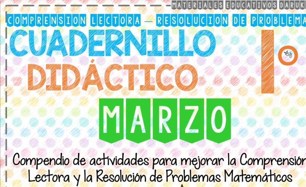 Darukel Cuadernillo Comprensión y resolución de problemas marzo 2021