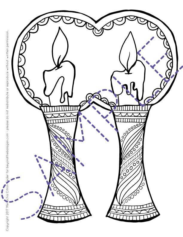 Shabbat Coloring Pages 2 ~ Coloring Pages