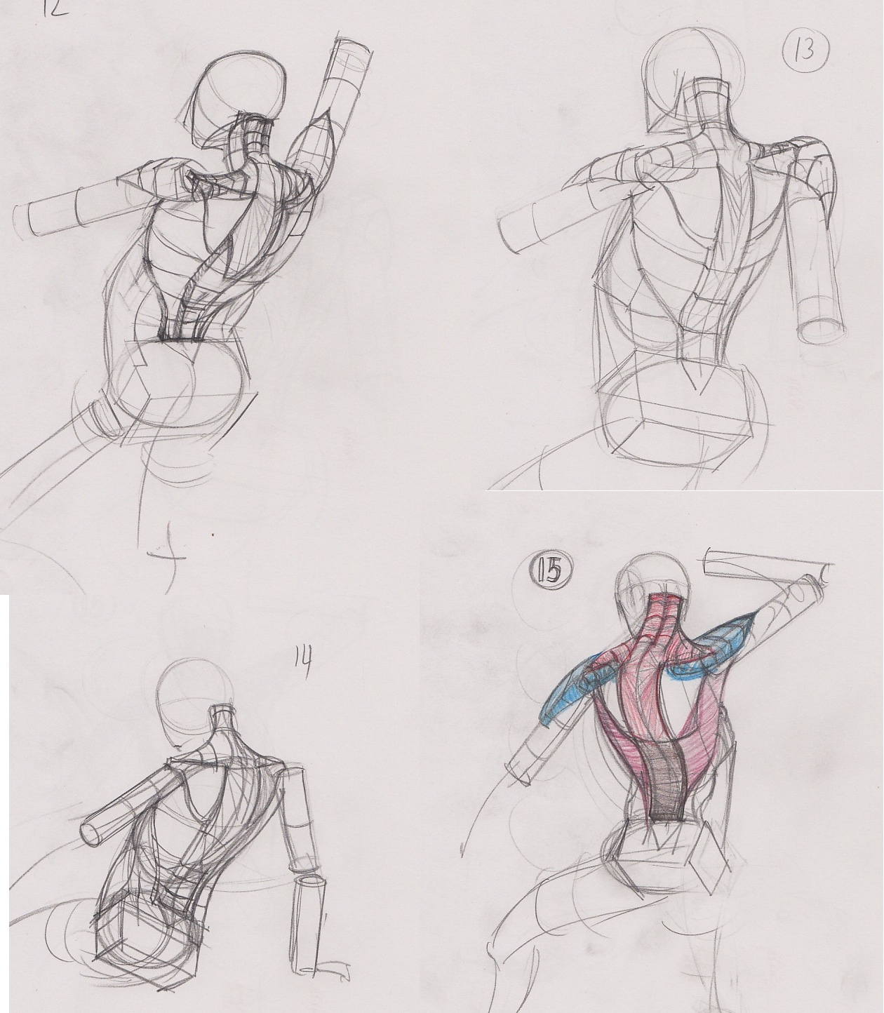 Louis learns to draw: Analytical Figure Drawing Day 31