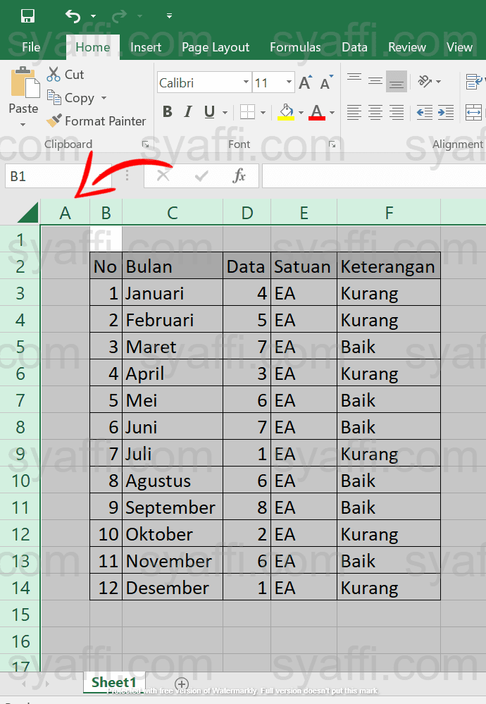 Cara Unhide Excel cara-unhide-excel