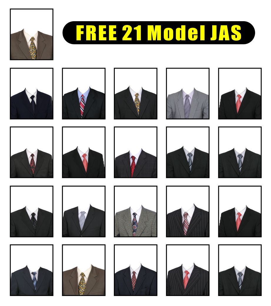 Cara Mudah Mengganti Model JAS dengan CorelDraw dan Photoshop (Free 21 ...