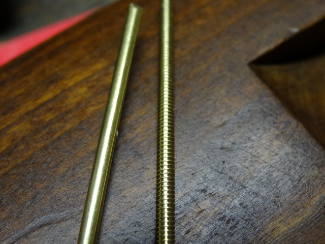 Wonderwolf's Bench: Stock repair using Acraglas and brass cross pins
