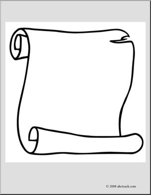 Scroll Coloring Page | Coloring Books